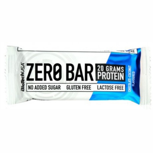 Zero Bar 50g - Choklad och Kokos BioTech. Recosport